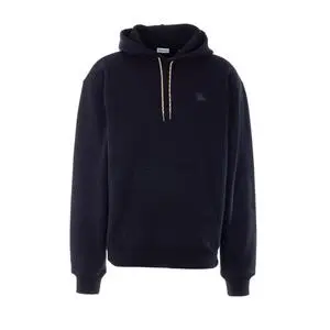 Burberry Reilly Hoodie With Check Patch - Black