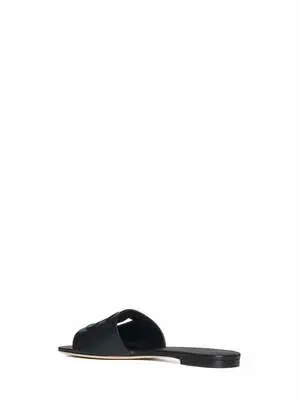 Dolce & Gabbana Calfskin Slides - Multicolor
