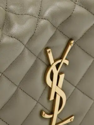 Saint Laurent Icarino Quilted Nappa Hobo Bag - Multicolor