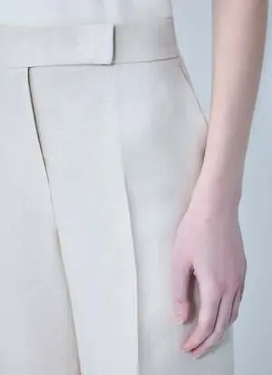 Max Mara Badesse Tailored Linen Pants