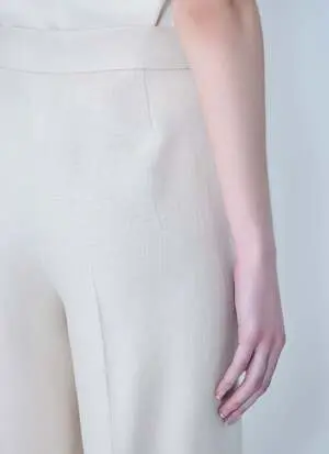 Max Mara Badesse Tailored Linen Pants