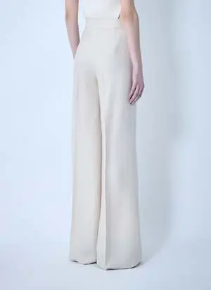 Max Mara Badesse Tailored Linen Pants - Cream
