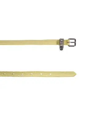 Alexander McQueen Double Belt With Skull And Pav