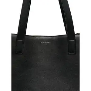 Saint Laurent Leather Tote Bag - Black