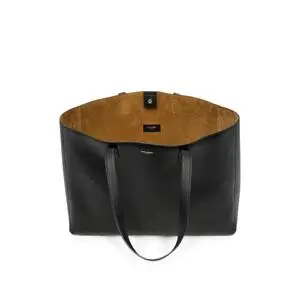 Saint Laurent Leather Tote Bag - Black