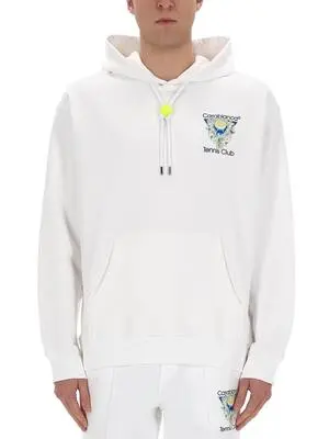 Casablanca Tennis Club Icon Sweatshirt - White