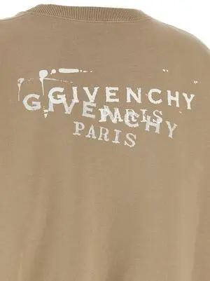 Givenchy Logo Stamp Sweatshirt - Cream