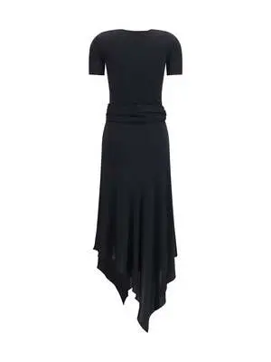 Alaïa Belted Jersey Dress