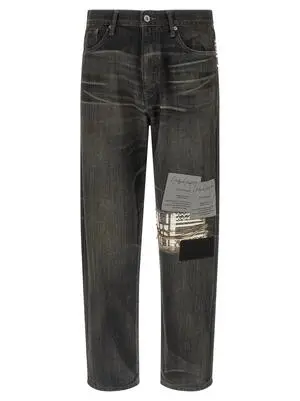Yohji Yamamoto Savege Denim' Jeans × Nh - Black
