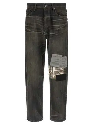 Yohji Yamamoto Savege Denim Jeans × Nh - Black
