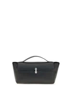 Savette Symmetry Trapeze Clutch - Black