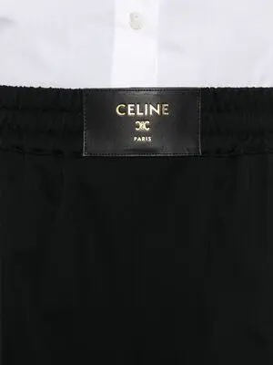 Celine Logo Wool Shorts