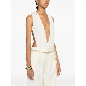 Saint Laurent Neutrals Tops Vests & Tank Tops