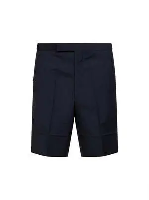 Prada Wool And Mohair Tailored Bermuda Shorts - Multicolor