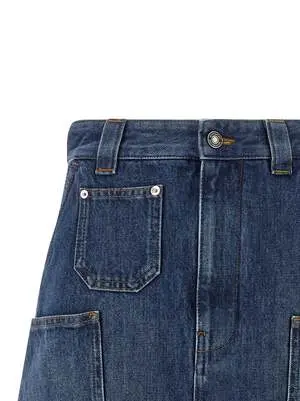 Givenchy Cotton Denim Mini Skirt