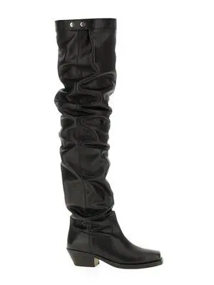 Isabel Marant Étoile Leather Over The Knee Boots