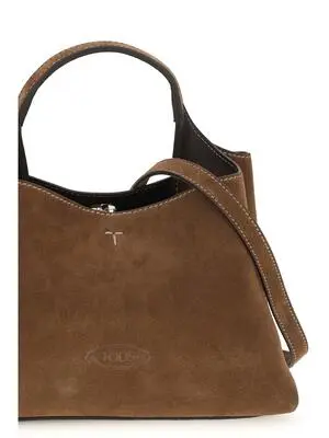 TOD'S Suede Handbag - Brown