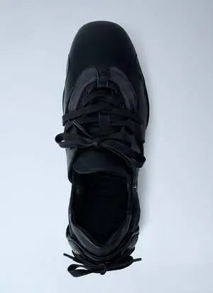 Acne Studios Leather Lace-up Sneakers - Black