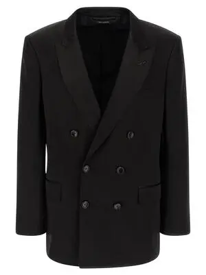 TOM FORD Tone-on-tone Polka Dot Blazer