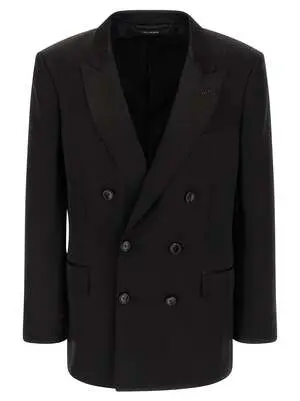 TOM FORD Tone-on-tone Polka Dot Blazer