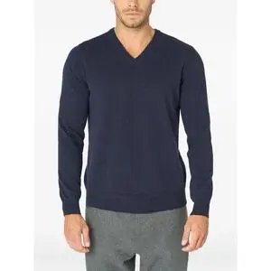 Malo V-neck Jumper - Blue