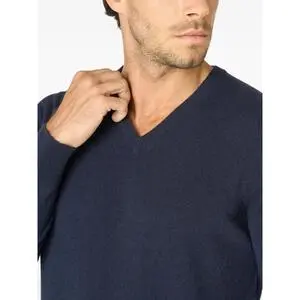 Malo V-neck Jumper - Blue