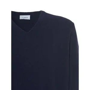 Malo V-neck Jumper - Blue