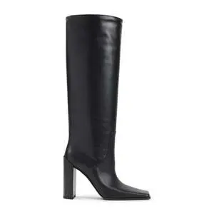 Alaïa 90 Calf Leather Knee High Boots