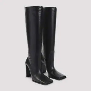 Alaïa 90 Calf Leather Knee High Boots