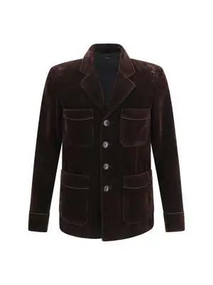 TOM FORD Cotton-blend Blazer - Brown