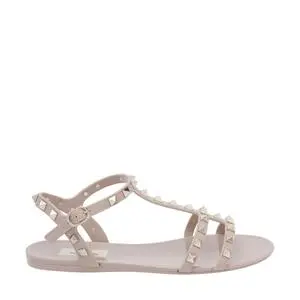 Valentino Garavani Rubber Rockstud Sandals - Pink