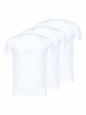 Prada Abbigliamento White Cotton Jersey 3-pack T-shirt