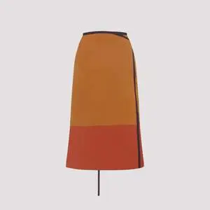 Saint Laurent Nylon Midi Skirt