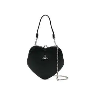 VIVIENNE WESTWOOD Calf Leather Tote Bag - Black