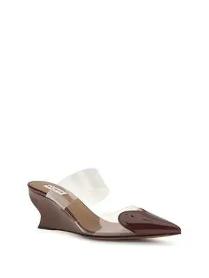 Alaïa Le Coeur Patent Leather Mules - Multicolor