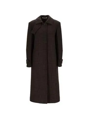 Tagliatore Wool Long Coat - Multicolor