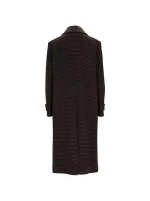 Tagliatore Wool Long Coat - Multicolor