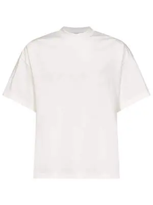 JIL SANDER Jil Sander Men Porcelain Cotton Boxy T-Shirt With Jil Sander Logo Multicolor