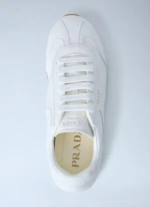Prada Nappa Leather Sneakers - White