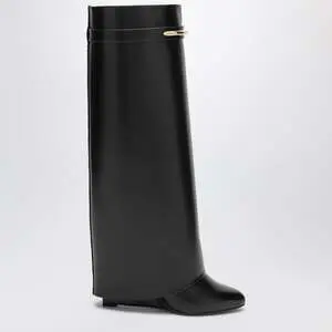 Givenchy Shark Pinch Boots In Leather - Black