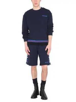 Missoni Embroidered Logo Bermuda Shorts - Blue