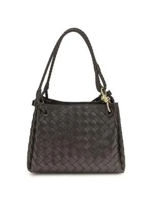 Bottega Veneta Intrecciato Shoulder Bag - Brown