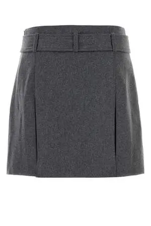 A.p.c. Grey Flannel Cecile Mini Skirt