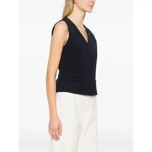 Max Mara V-neck Sleeveless Waistcoat