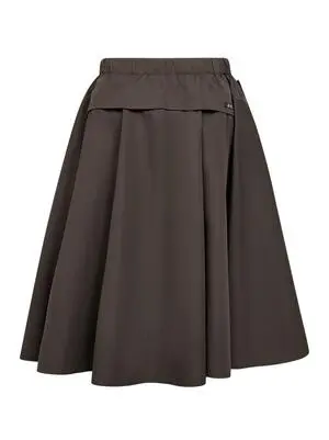 Prada Technical Canvas Circle Midi Skirt - Multicolor