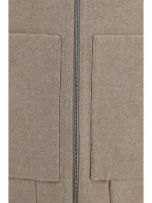 Brunello Cucinelli Double-face Cashmere Jacket - Cream