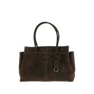 TOD'S Suede Tote Bag - Brown