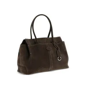 TOD'S Suede Tote Bag - Brown
