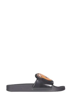 Moschino Slide Teddy Bear Sandals - Black