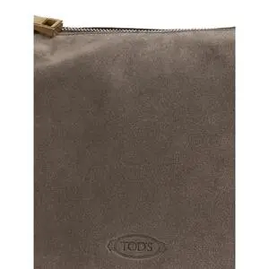 TOD'S Embellished Shoulder Bag - Brown
